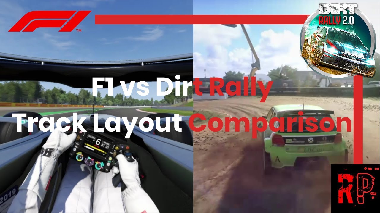 Formula1 vs Dirt Rally 2.0 Track Layout Comparison - Spain - YouTube