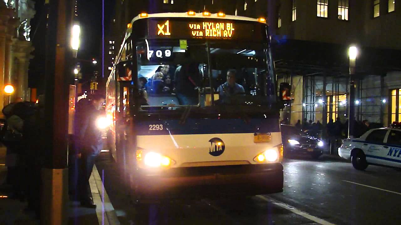 MTA NYCT Bus: 2012 MCI D4500CT X1 Express Bus #2293 at Rector St ...