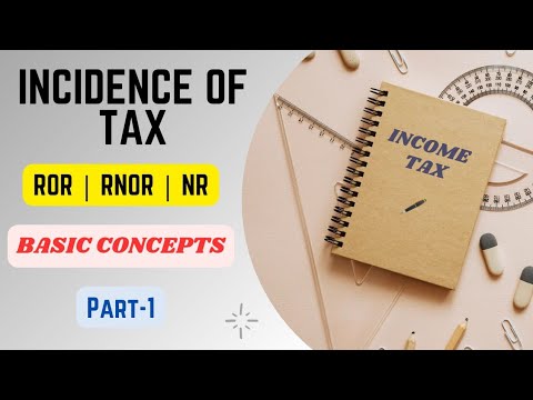 Incidence of Tax - Part 1 | Income Tax | B.Com. | BBA - YouTube