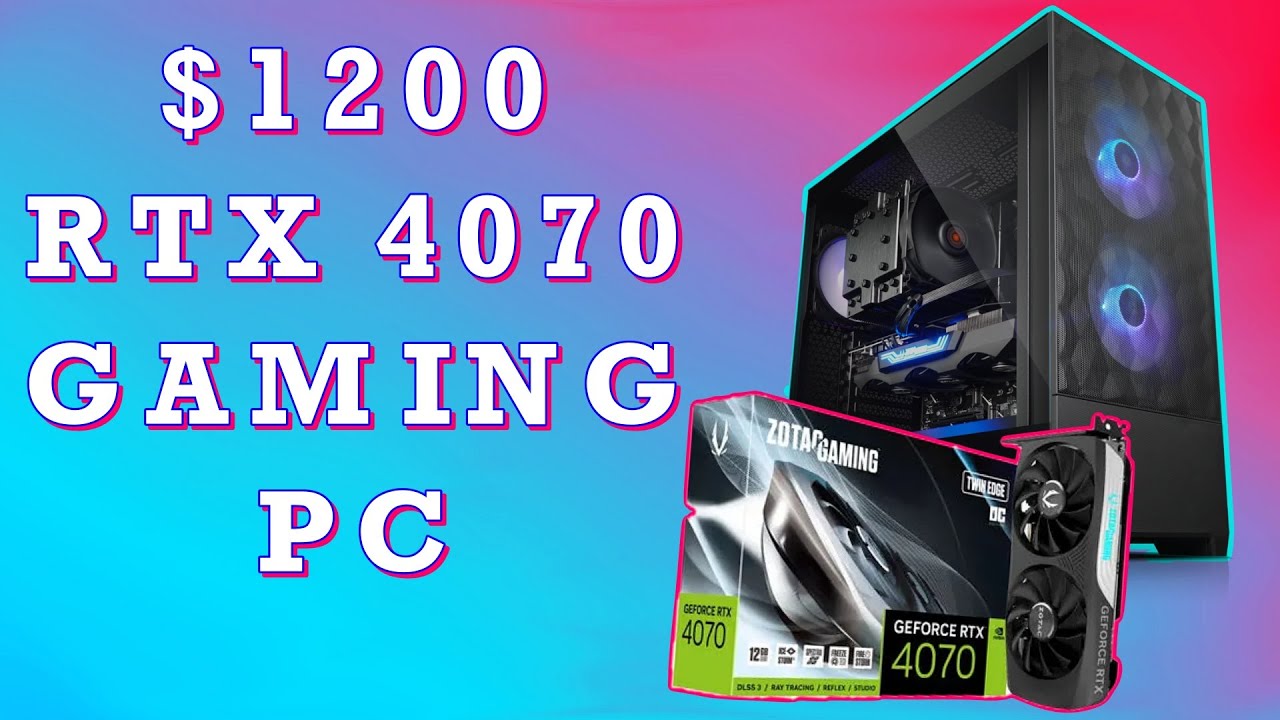 The Best RTX 4070 PC Build For $1200 | May 2023 - YouTube