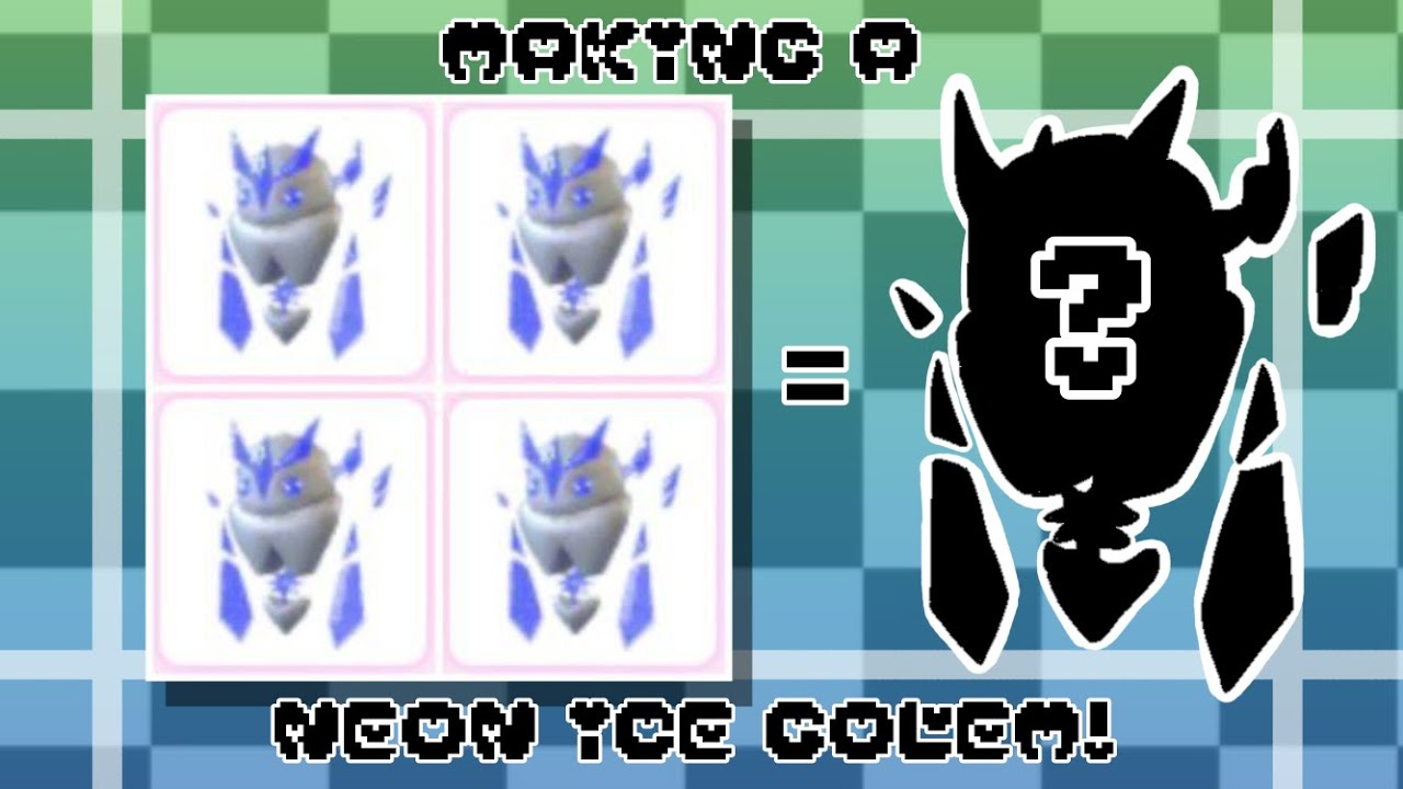 Making a NEON Ice Golem in Adopt Me || Roblox - YouTube