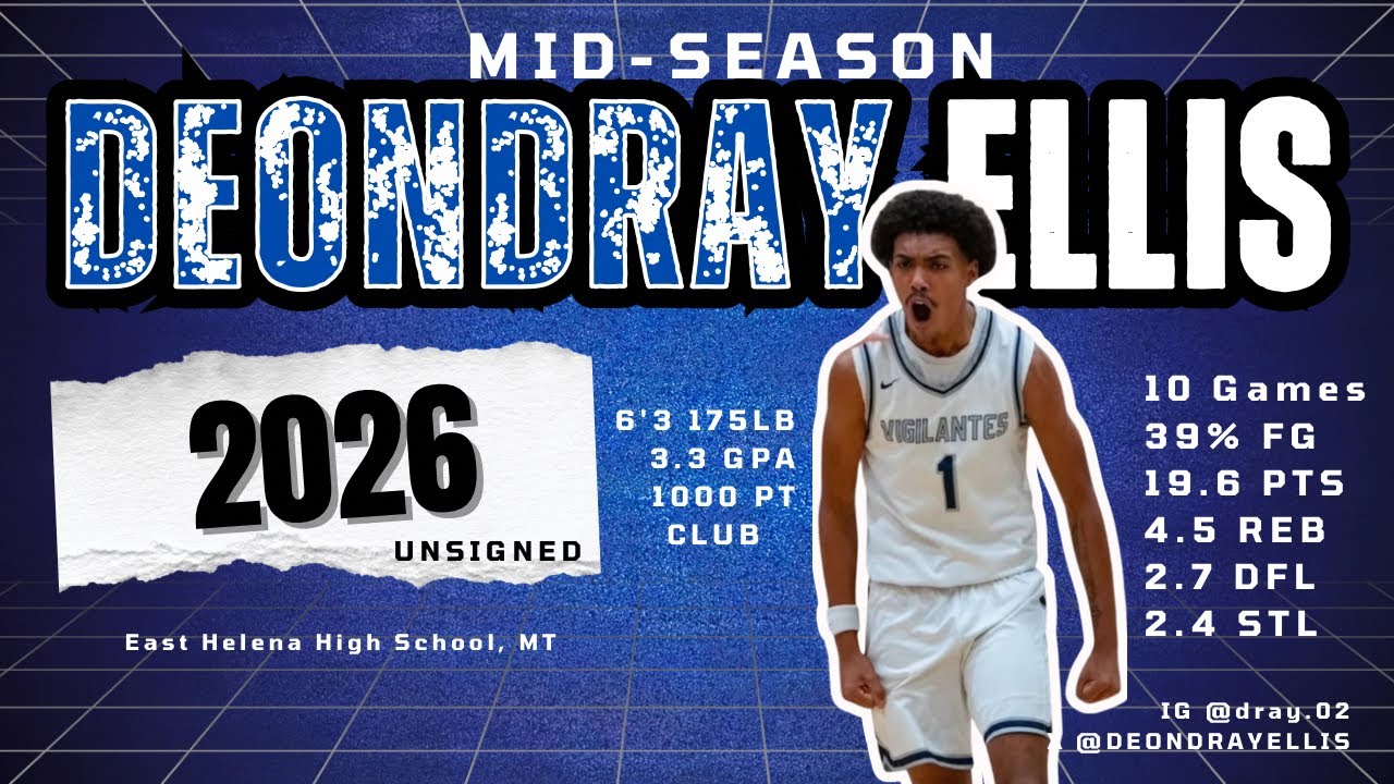 Unsigned Senior Guard Mid-Season Highlights | Deondray Ellis | 6’3 175 ...