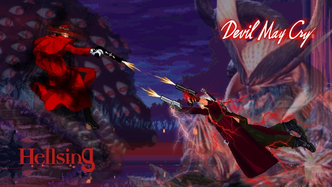 Dante vs Alucard l Hellsing X Devil May Cry - YouTube