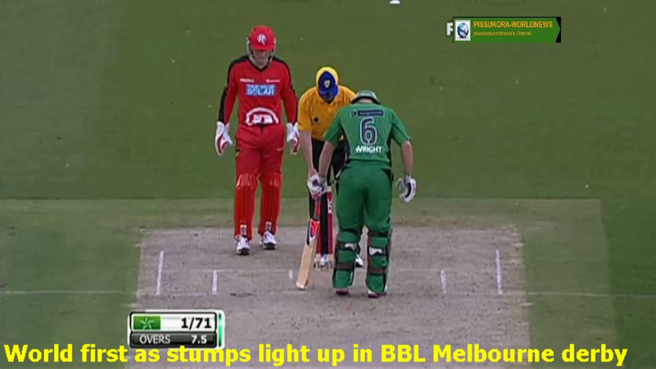 MODERN CRICKET - World's First Flashing wickets Stumping - YouTube