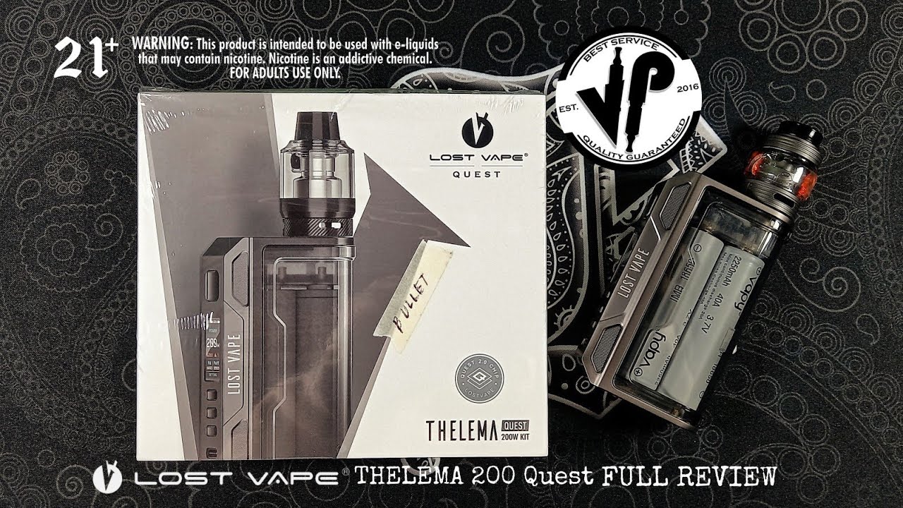 THELEMA QUEST 200 by Lost Vape | Full Review | VPVS - YouTube