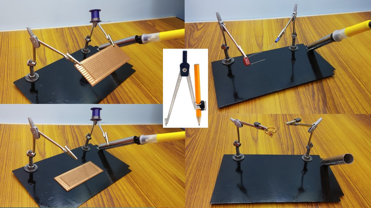 DIY Soldering Helping Hands | From Compass | Soldering Iron Stand - YouTube
