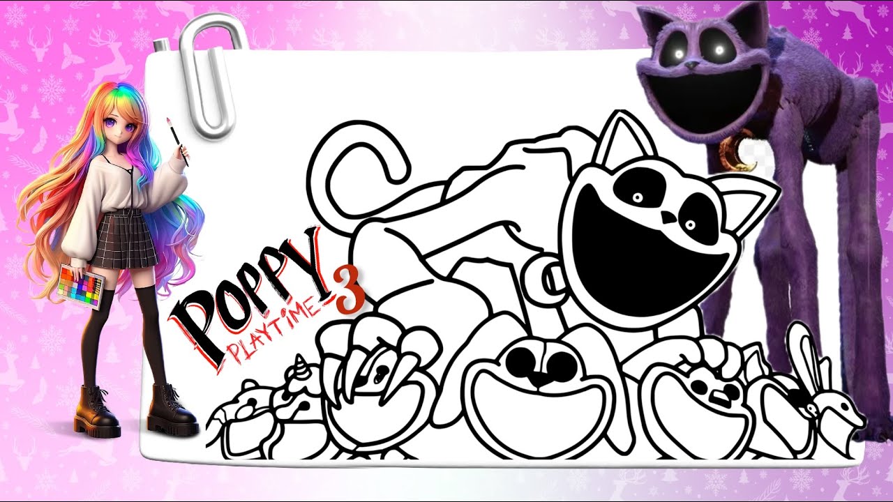 Poppy Playtime Chapter 3 New Coloring Pages - YouTube