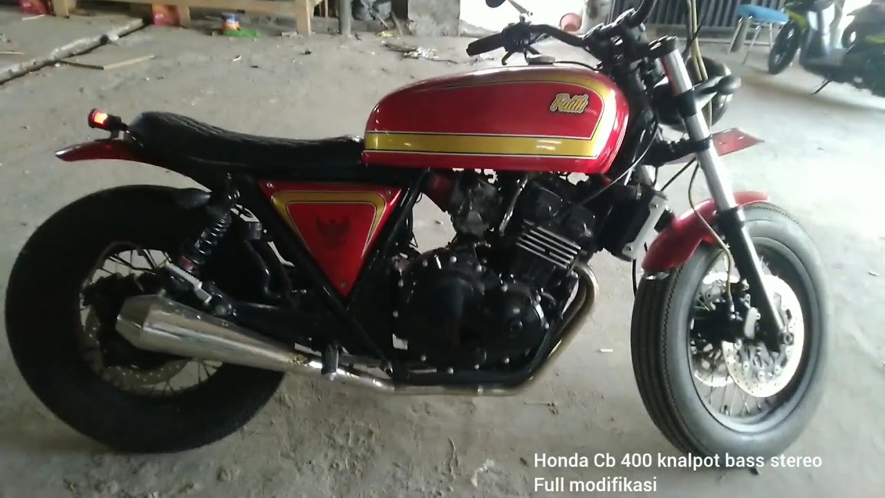 Honda Cb 400 full modifikasi - YouTube