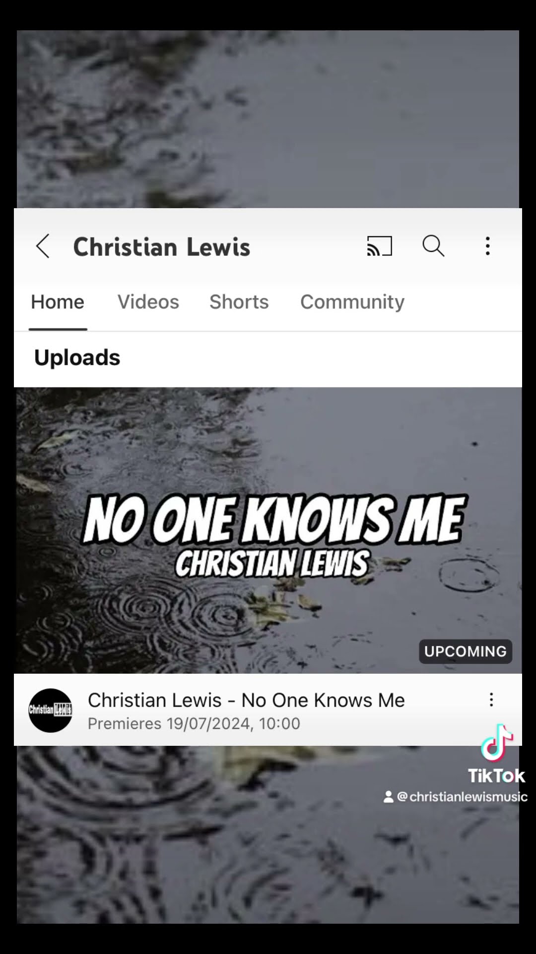 Christian Lewis - No One Knows Me - Out Tomorrow - YouTube