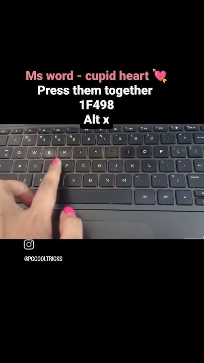 Ms Word Cupid Heart Msword Reels Computerknowledge Windows Tech Keyboardshortcuts Laptop