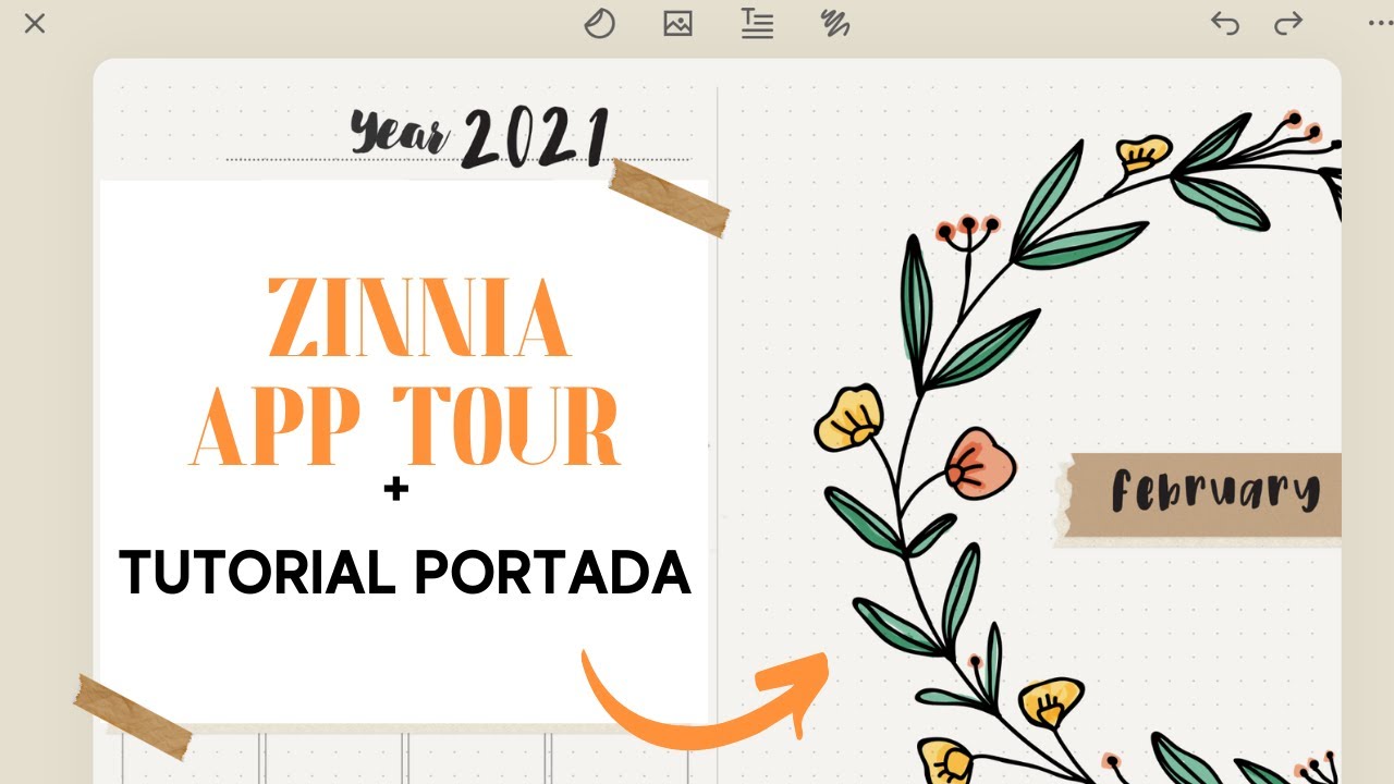 ZINNIA Journaling App + Tutorial Febrero 2021 - YouTube