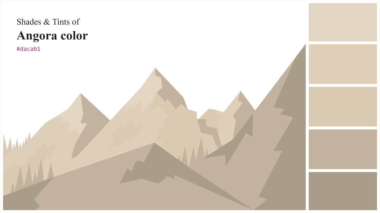 Shades & Tints of Angora color #dacab1 A Cool Yellow color #c1b39d # ...