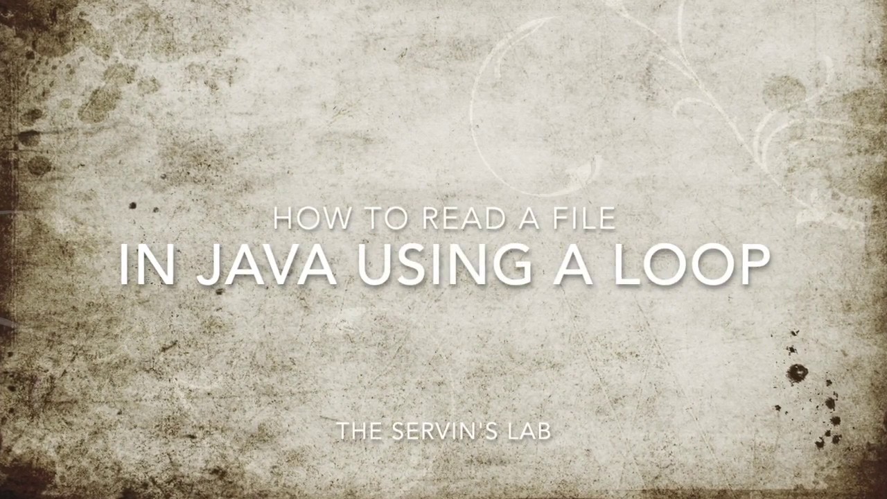 CS1 How To Read A File Using Java YouTube CS1 How To Read A File Using Java YouTube