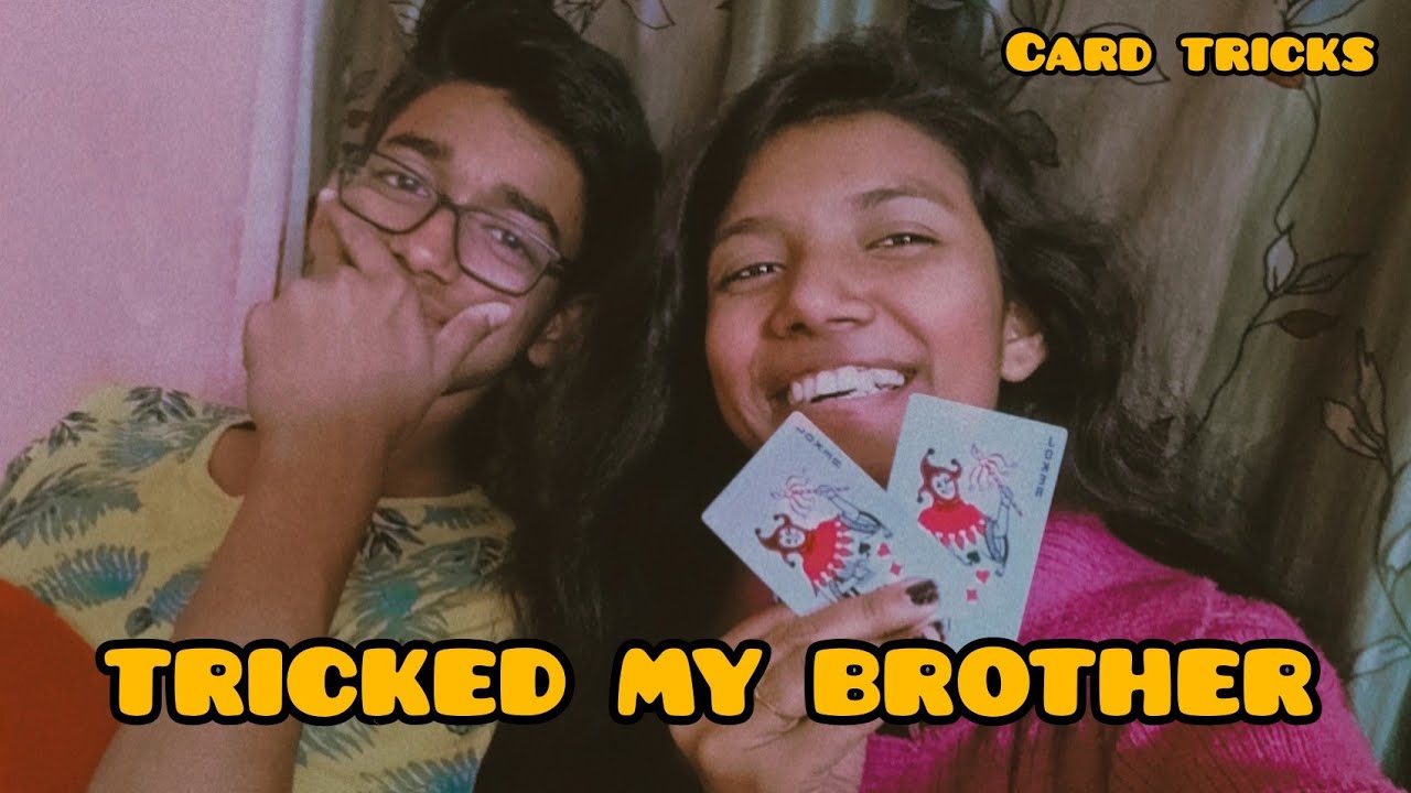 I TRICKED MY BROTHER WITH CARDS😃 - YouTube