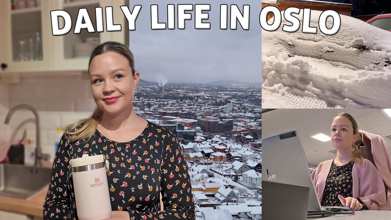What It’s Like Working a 9-5 in Oslo, Norway | My Realistic 7 AM Winter ...