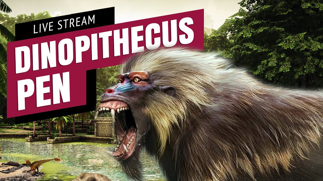 Lets Build A Dinopithecus Pen - Ark Survival Evolved - YouTube