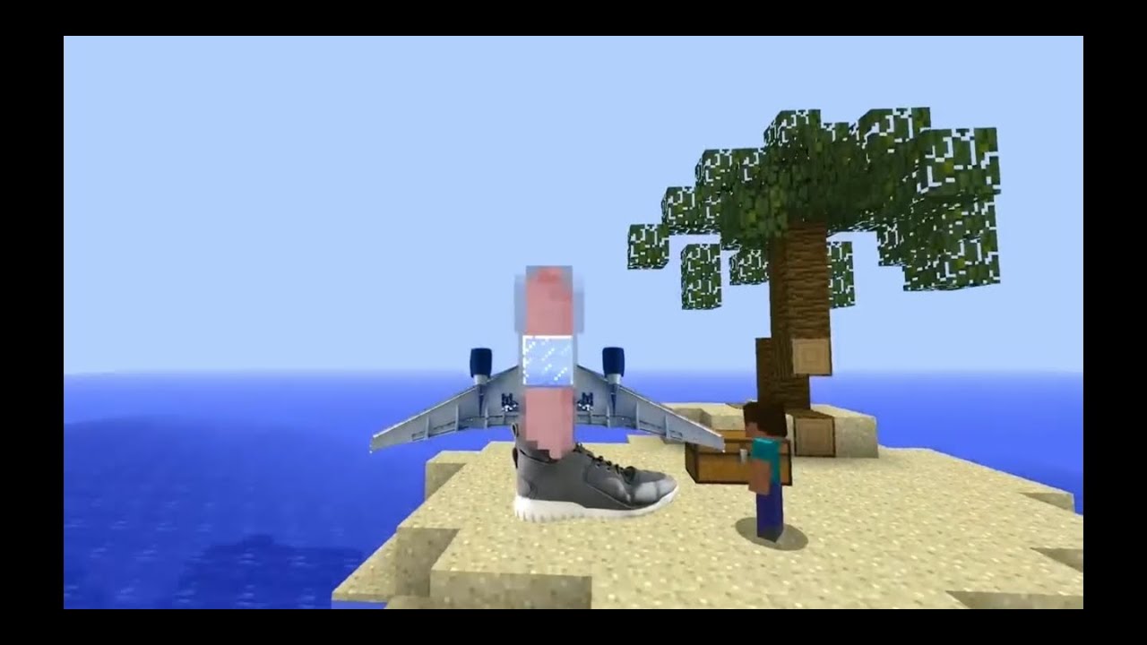 REALISTIC MINECRAFT IN REAL LIFE- STEVE GOES FISHING - YouTube