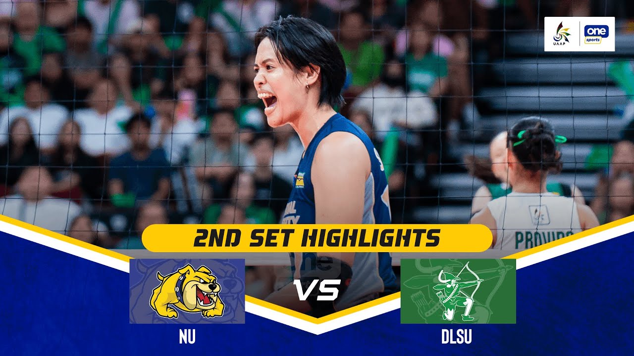 NU vs. DLSU | SET 2 HIGHLIGHTS | UAAP SEASON 87 WOMEN’S VOLLEYBALL ...