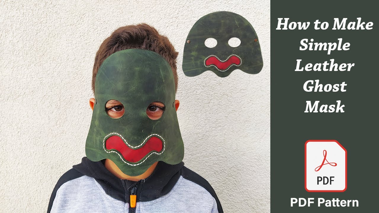 How to Make Simple Leather Ghost Mask, Leather Mask Making, Leather ...