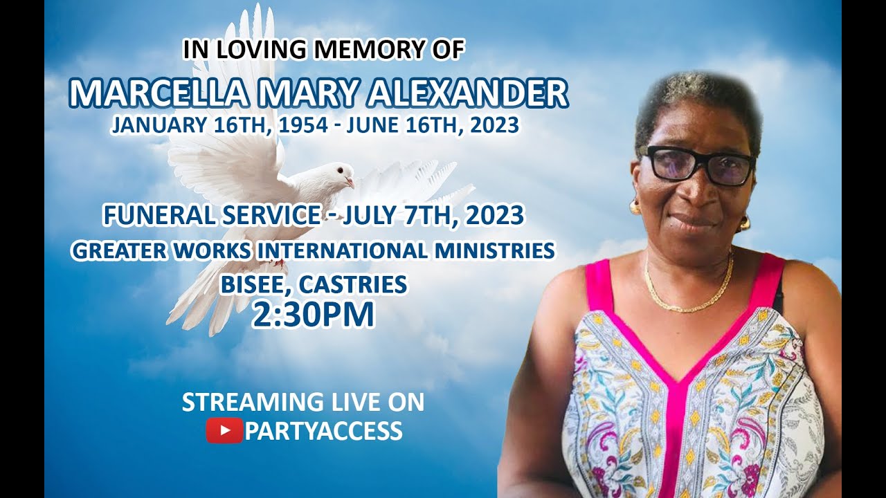 Tribute Video For Marcella Mary Alexander - YouTube