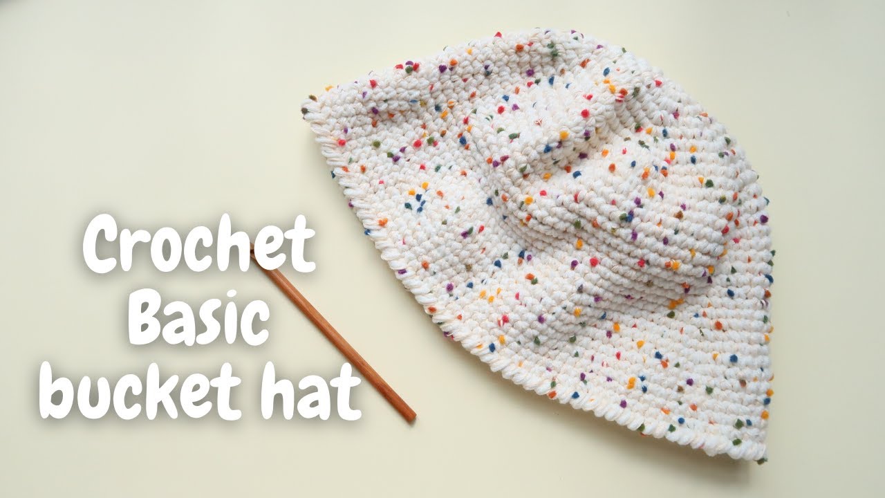 Crochet basic bucket hat for men | easy and quick Crochet tutorial ...