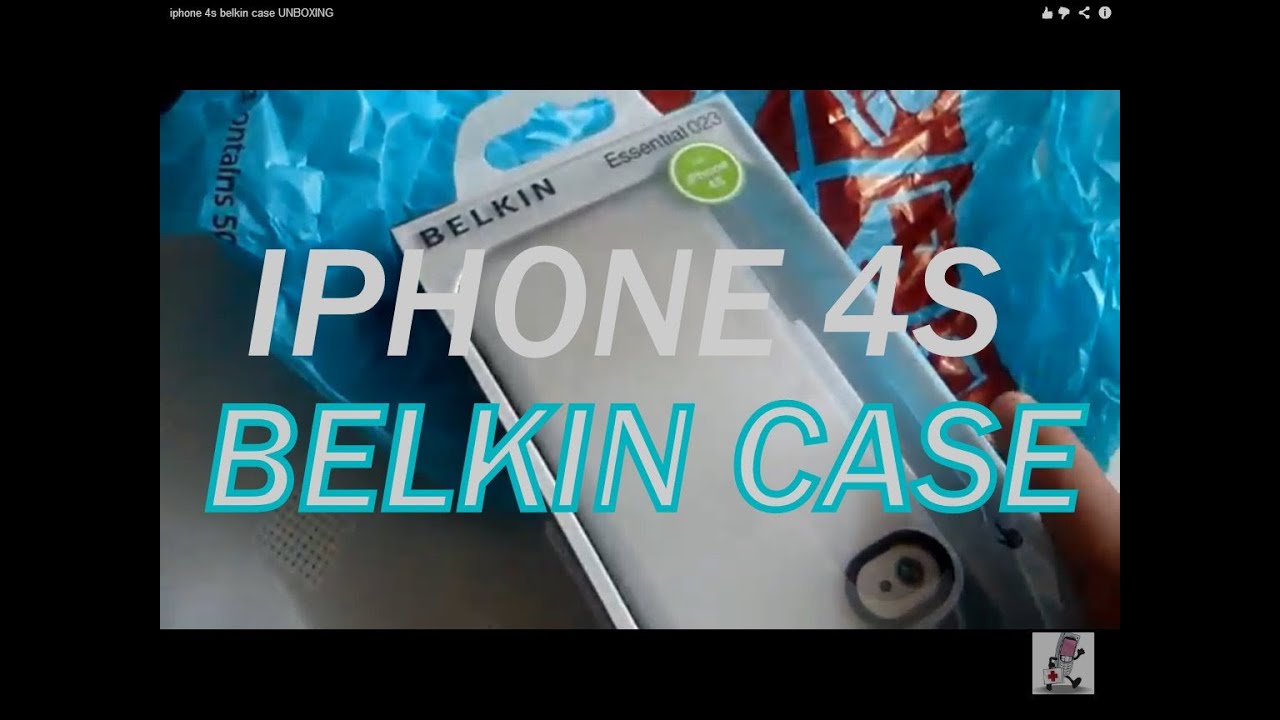 iphone 4s belkin case UNBOXING - YouTube