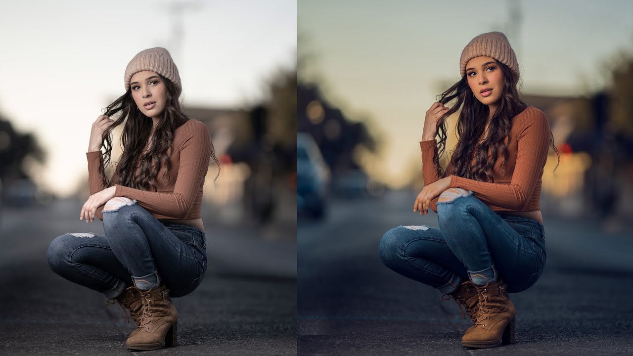 How To Color Grade In Photoshop & Camera Raw | Outdoor Portrait Color ...