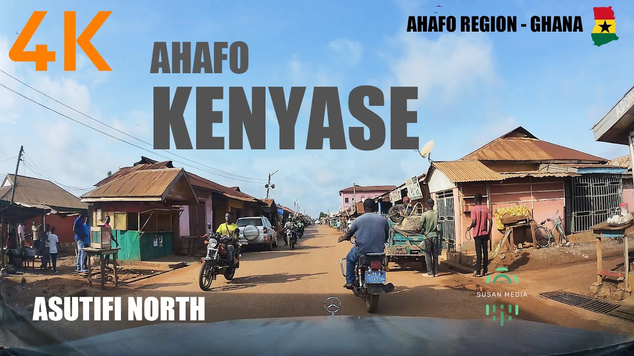 Ahafo Kenyasi Road Drive Asutifi North Ahafo Region of Ghana 4K - YouTube