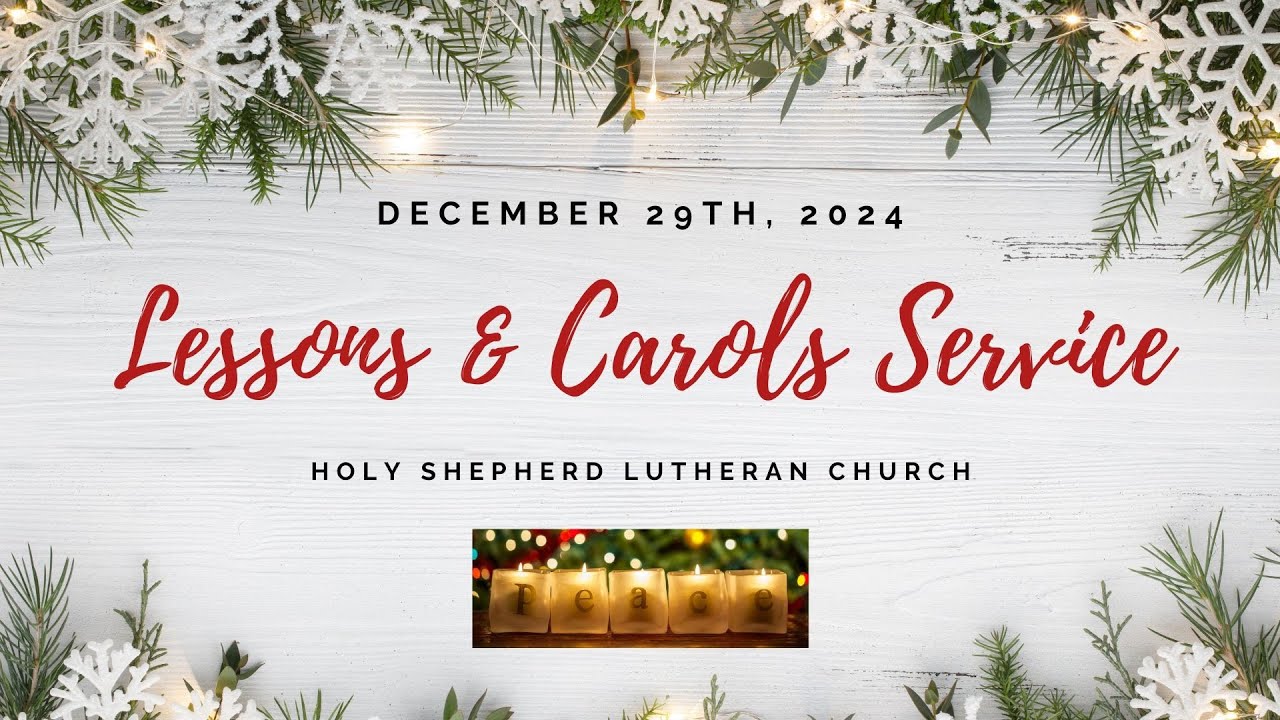 Lessons & Carols Service - YouTube
