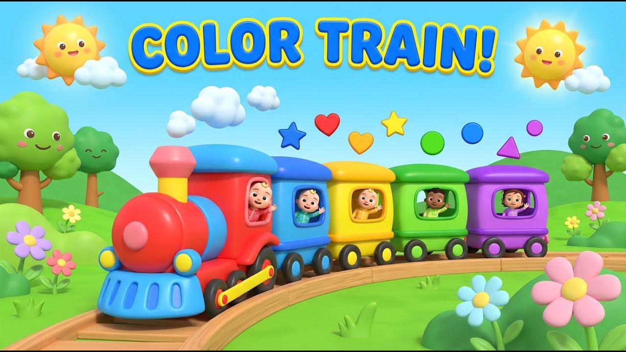 Color Train Nursery Rhyme | Toddler Learning Video | Learn Colors ...