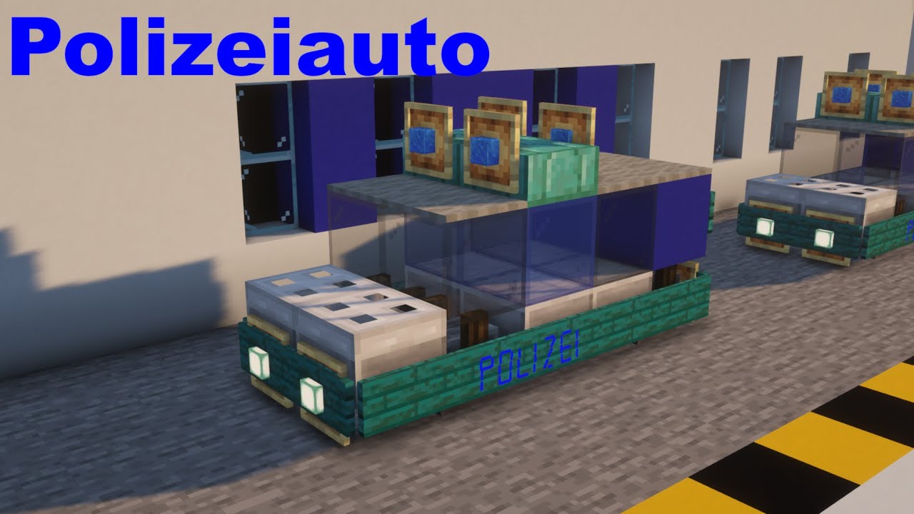 Minecraft Polizeiauto | Tutorial | TheMoGamer - YouTube