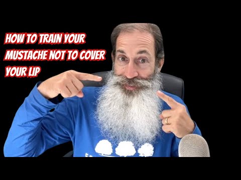 How to train your mustache not to cover your lip - YouTube