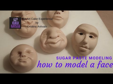 How to model a face using sugar paste-Complete Tutorial