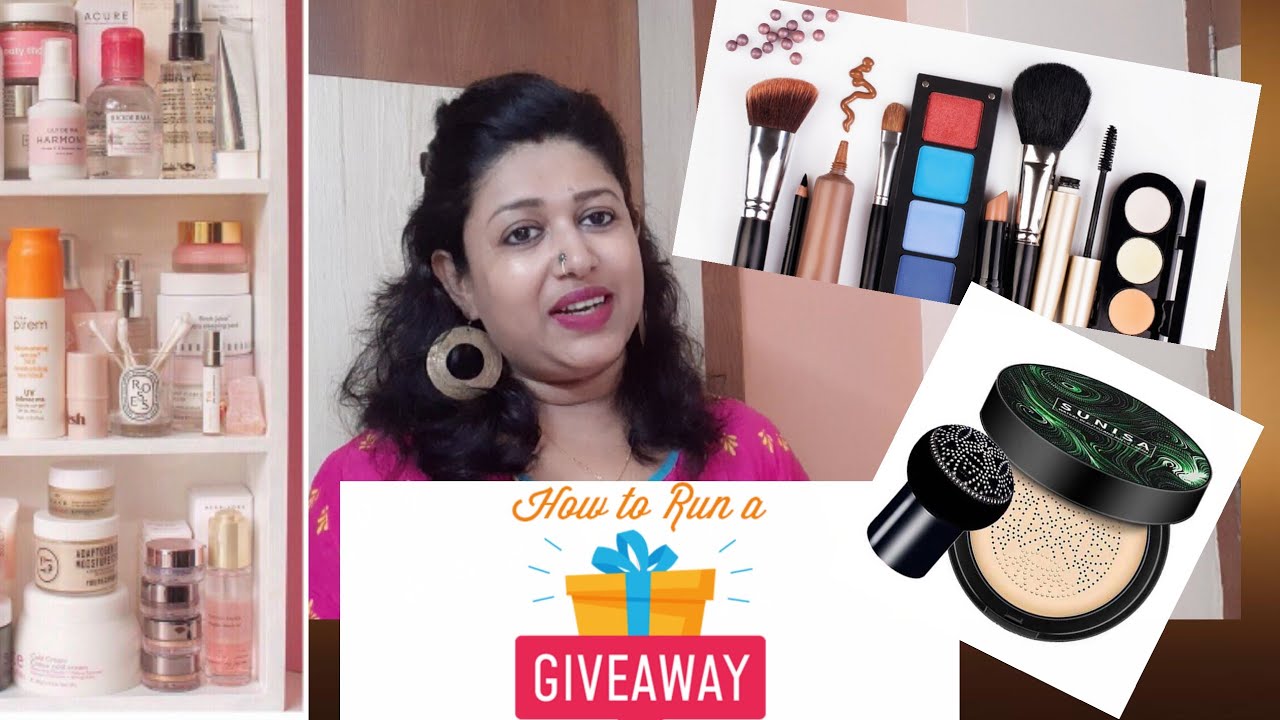 GIVEAWAY/ makeup product giveaway/ SHOPG/ sunisha beauty Foundation ...