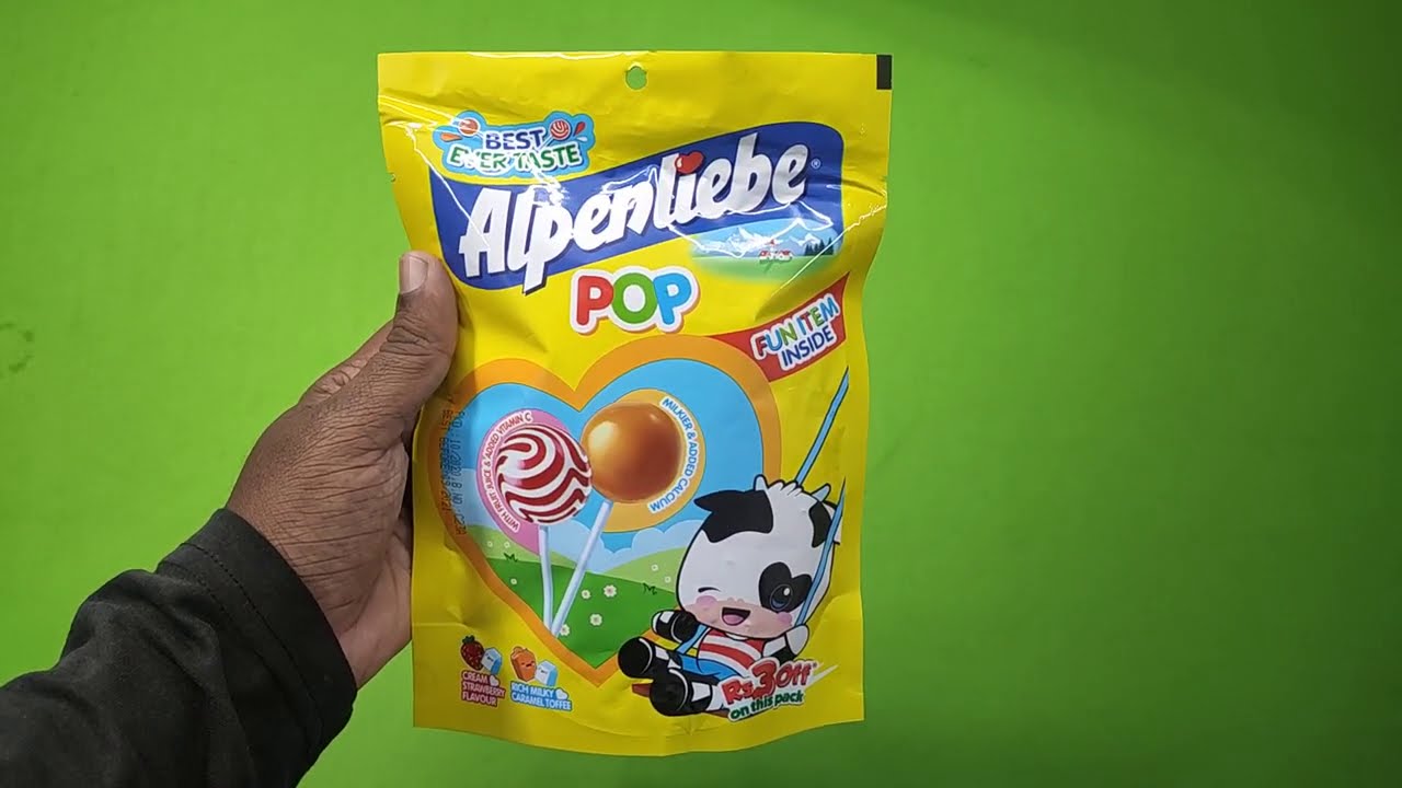 Alpenliebe Lollipop with Gift Inside unboxing and Review - YouTube