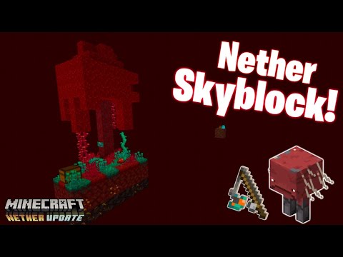 Nether Skyblock!! Increíble mapa de un Skyblock en el Nether mínecraft ...
