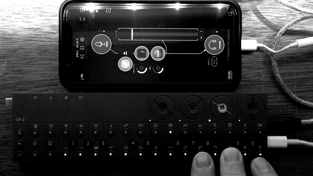 OP-Z with live effects - YouTube