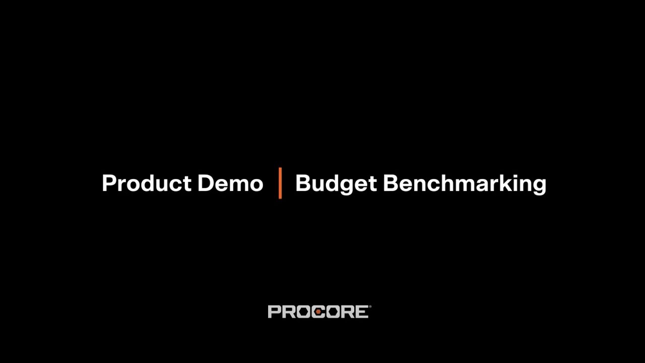 Procore Analytics Budget Benchmarking Report - YouTube