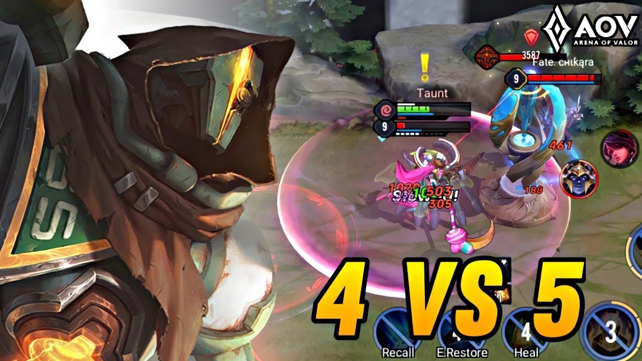 AoV : OMEGA GAMEPLAY | 4 VS 5 - ARENA OF VALOR - YouTube