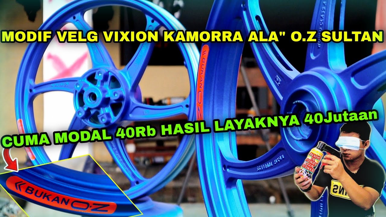 MODIF VELG VIXION KAMORRA ‼️ ALA" O.Z RACING KEKINIAN MODAL LOW BAJET ...