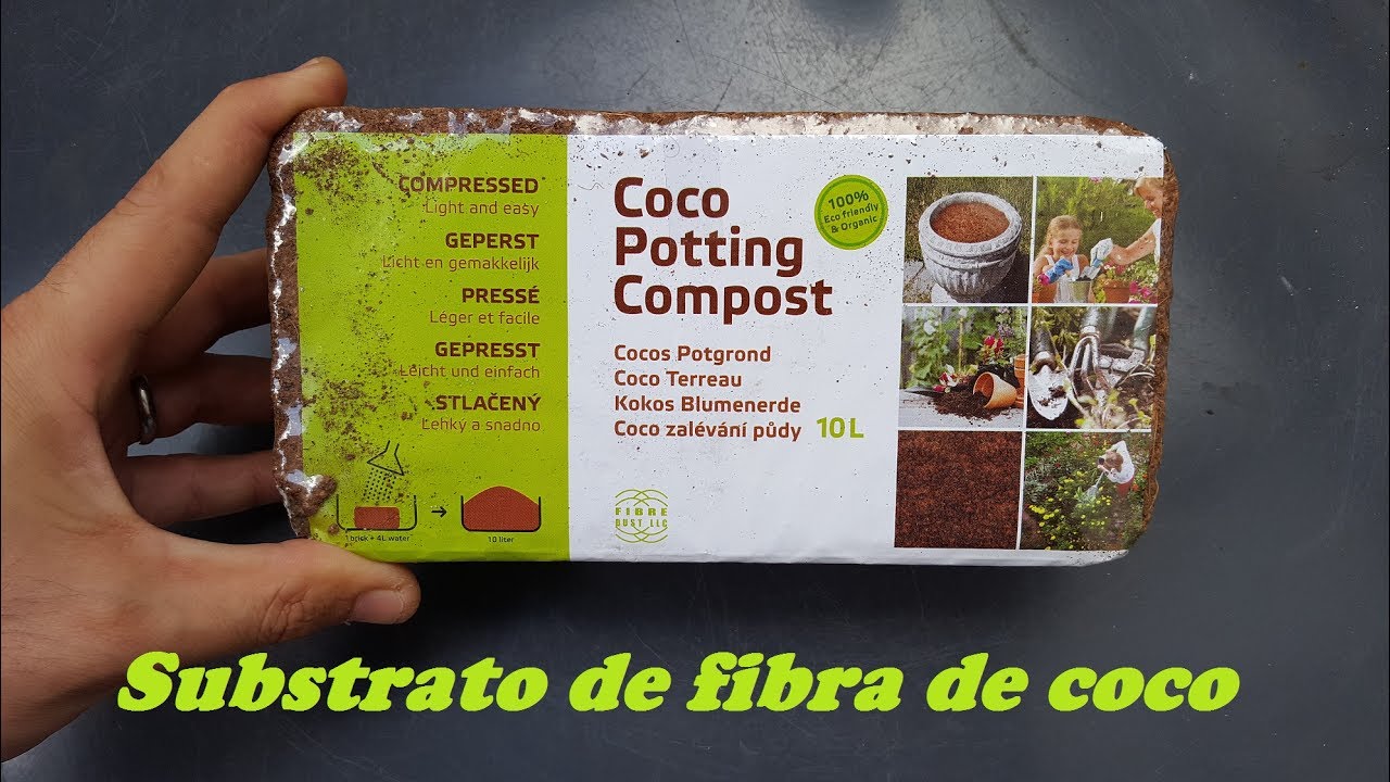 FIBRA DE COCO | SUBSTRATO 100% ORGÂNICO - YouTube