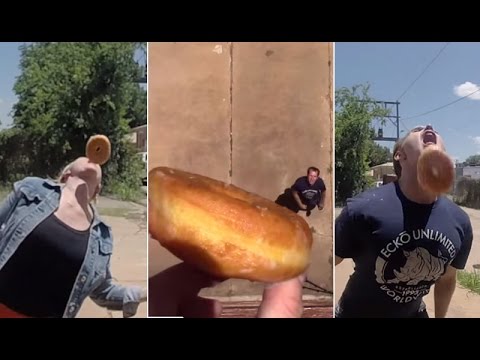 Catching Donuts (in our mouths) Thrown Off the World's Littlest ...