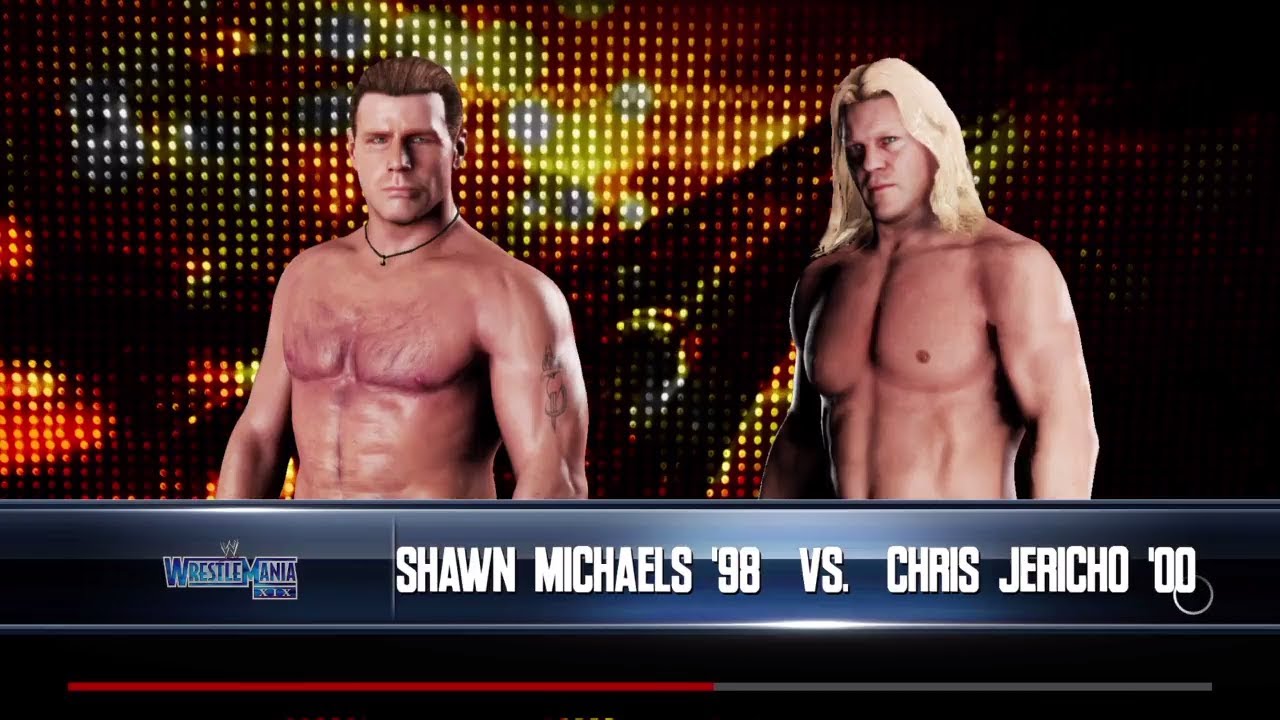 WWE 2K18 Shawn Michaels '98 VS Chris Jericho '00 1 VS 1 Match - YouTube