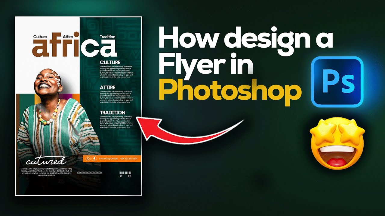 Design an EYE-CATCHING African Magazine Cover in Photoshop - YouTube