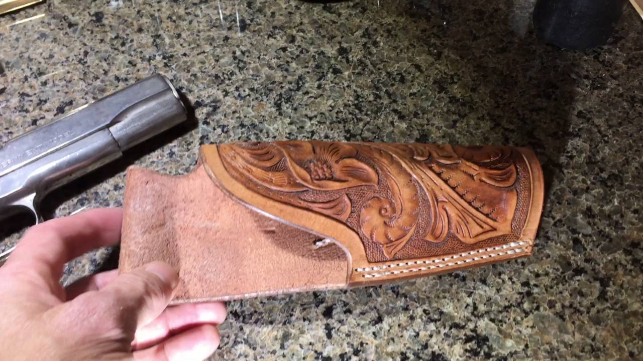 Hand Tooled Leather Holster for Colt 1911 - Tom Threepersons - Billy ...