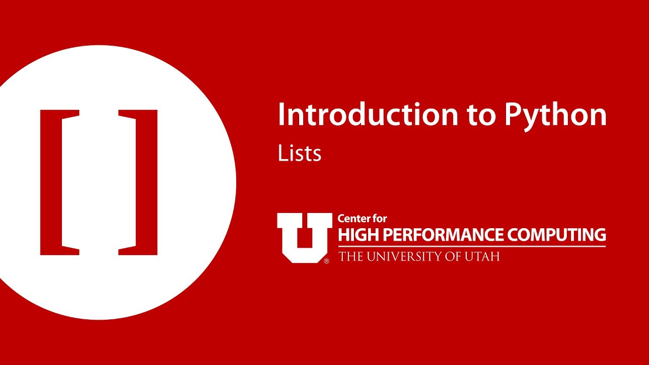 Introduction to Python: Part 4: Lists - YouTube