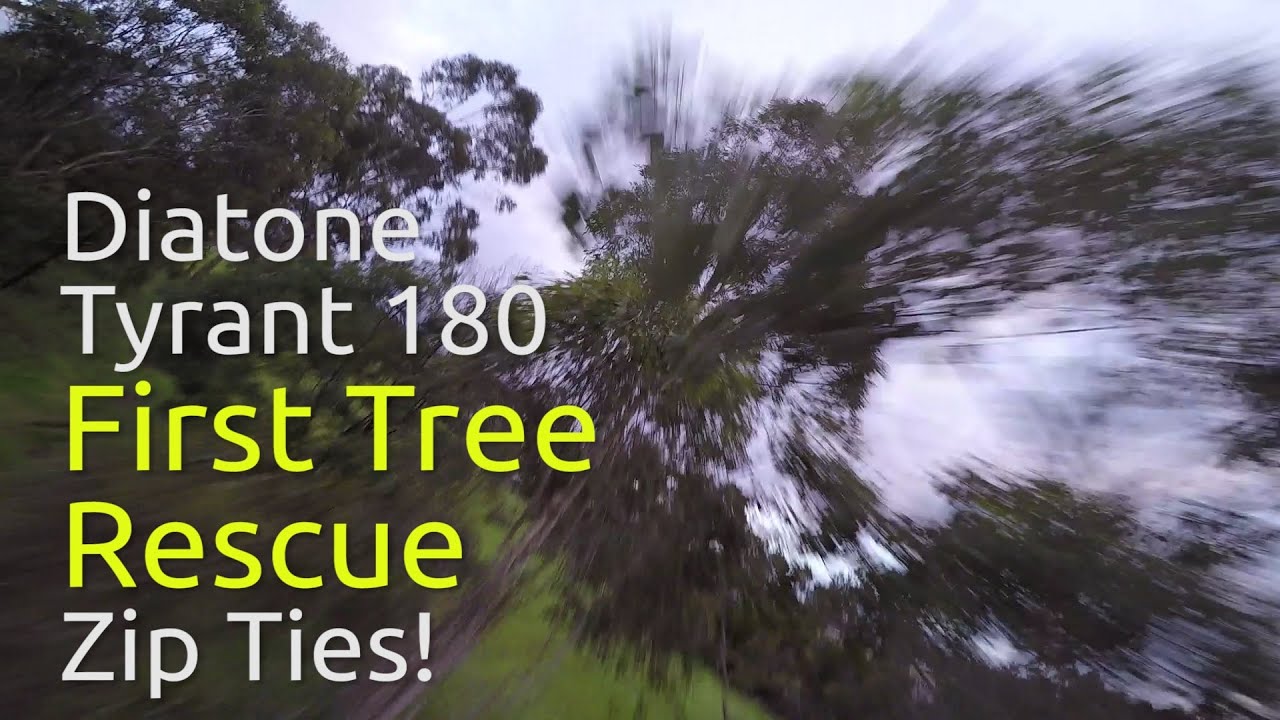 My First Tree Rescue - Tyrant 180 - FPV Crash - YouTube