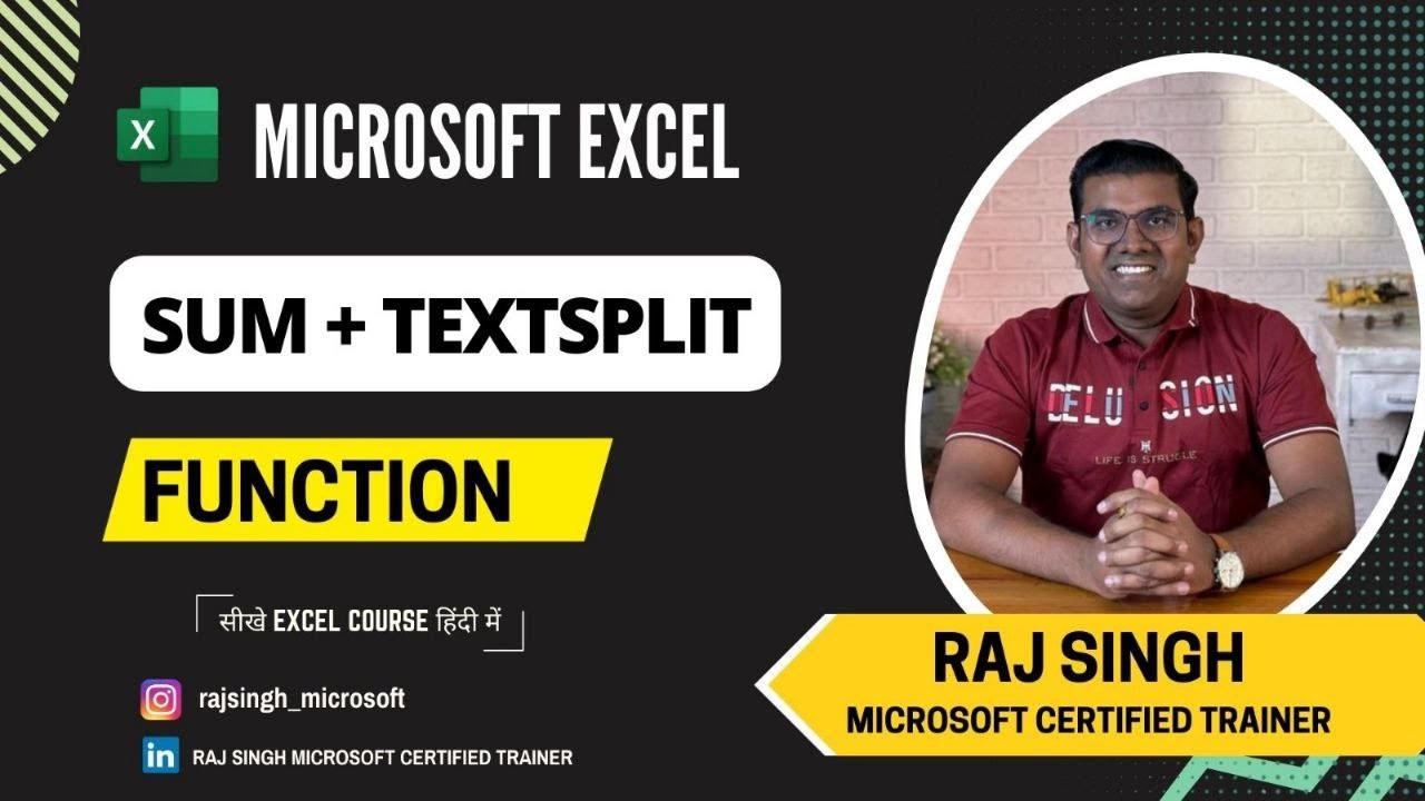 Excel Power Combo Sum Textsplit For Smart Data Handling Youtube