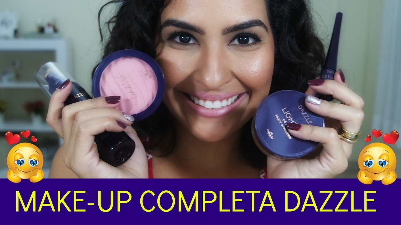 MAQUIAGEM DAZZLE COMPLETA - Teste de Produtos - YouTube