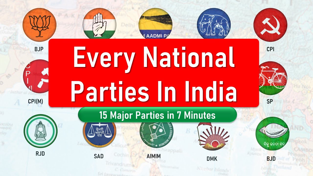 Every Major National Political Parties In India Explained - YouTube